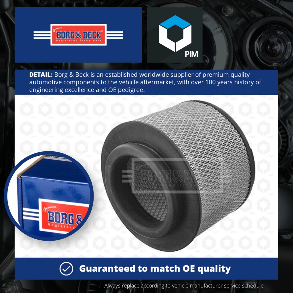 Air Filter Fits Toyota HILUX Kun25 2.5d 06 to 15 2kd-ftv B&b 178010c010 ...