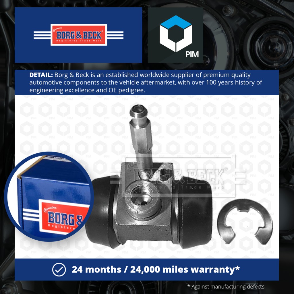 Wheel Cylinder Fits LDV 400 2.5d Rear 89 to 96 Brake B&b Rtc3624 ...