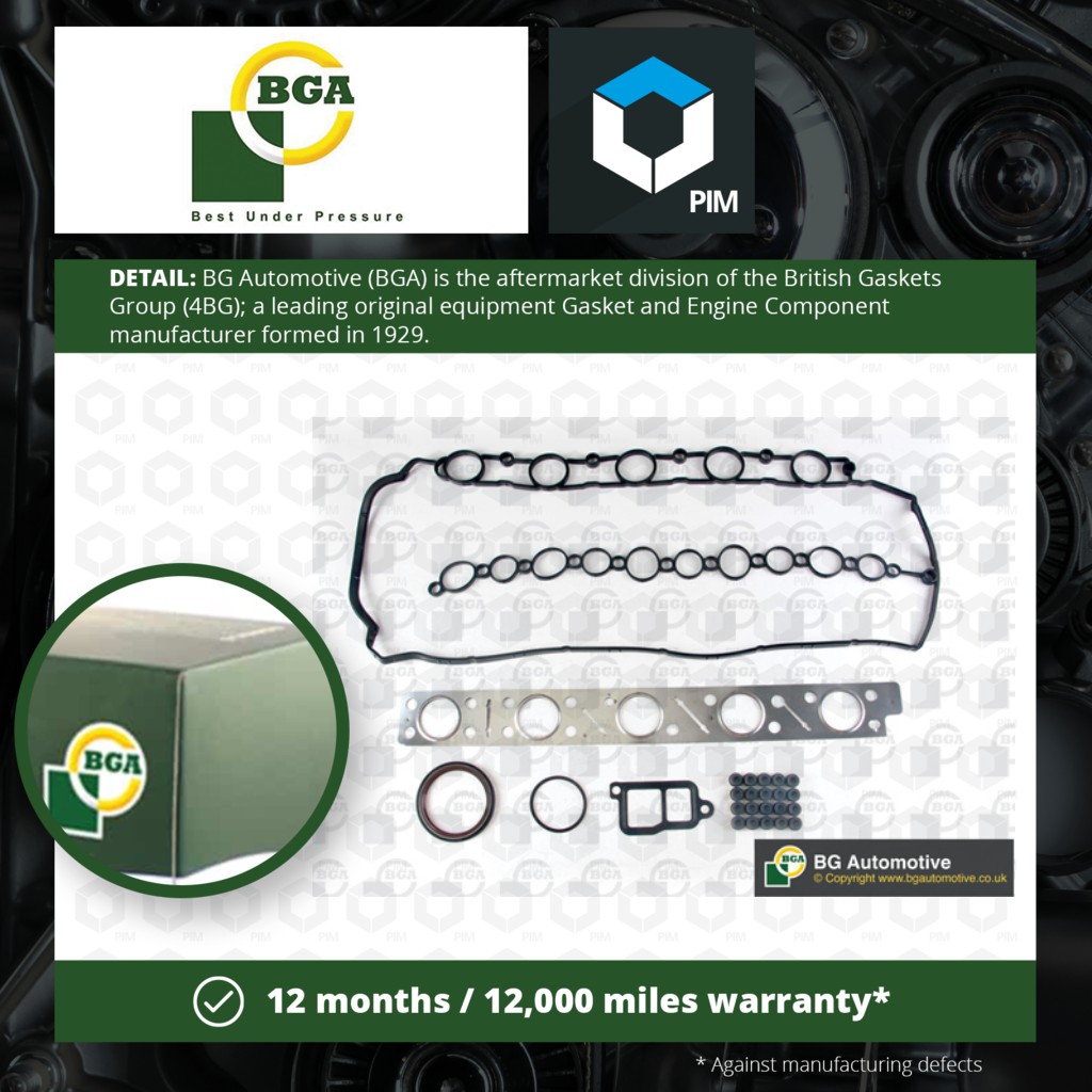 Head Gasket Set Fits VOLVO Xc60 156 2.4d 08 to 17 D5244t5 BGA 8631652 ...