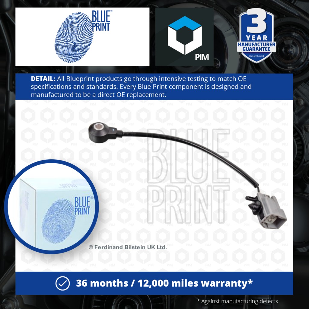 Knock Sensor Fits Range Rover Evoque L538 2.0 11 to 19 ADL Lr025005 ...