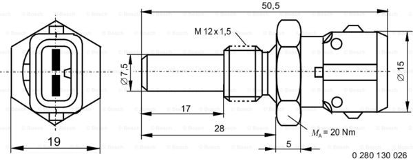 Bosch 0280130026 Temperature Transmitter for sale online | eBay