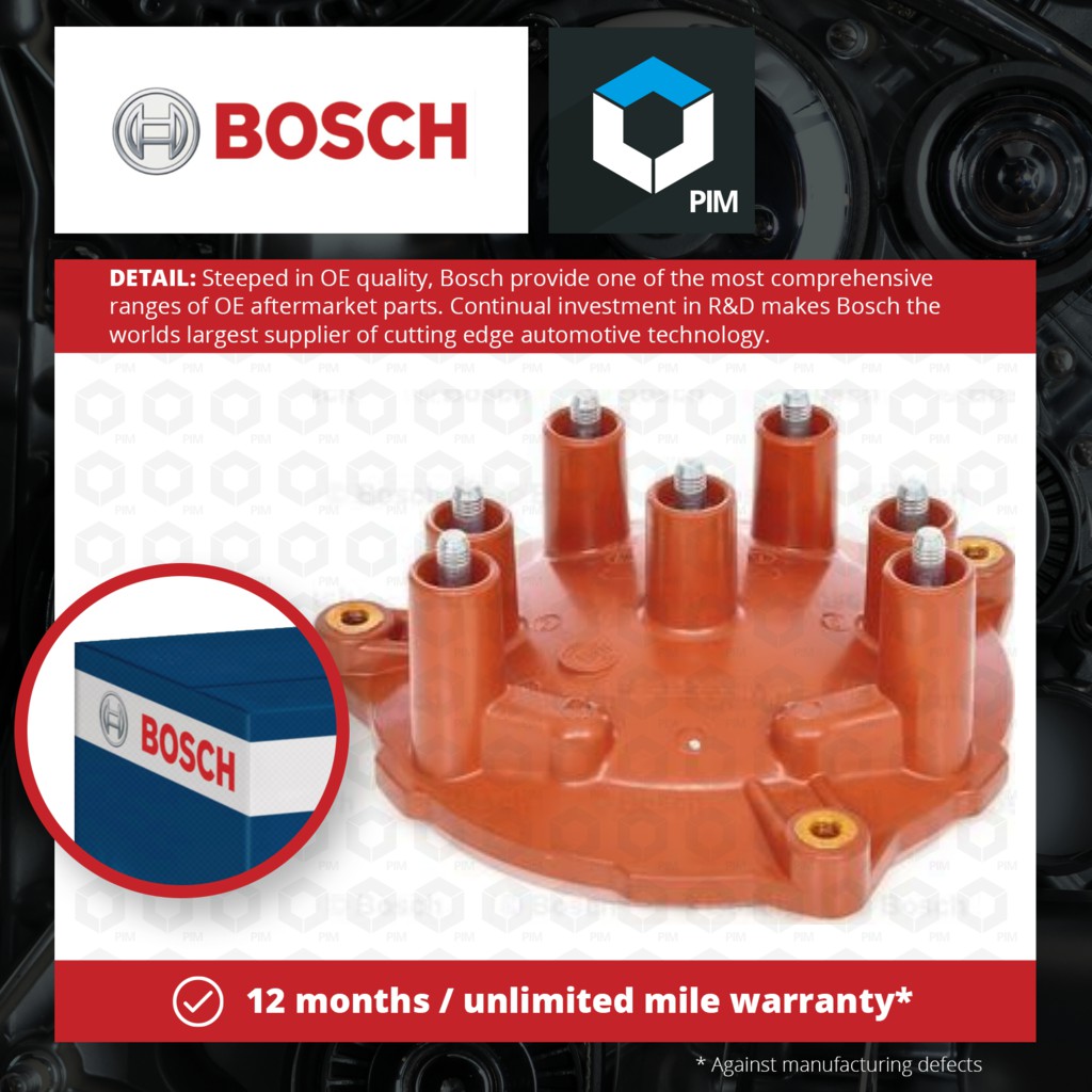 Distributor Cap Fits MERCEDES 300 3.0 85 to 93 Bosch A1031580002 ...