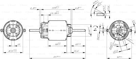 Bosch Original Electric Motor 24v for 0130101616 for sale online | eBay