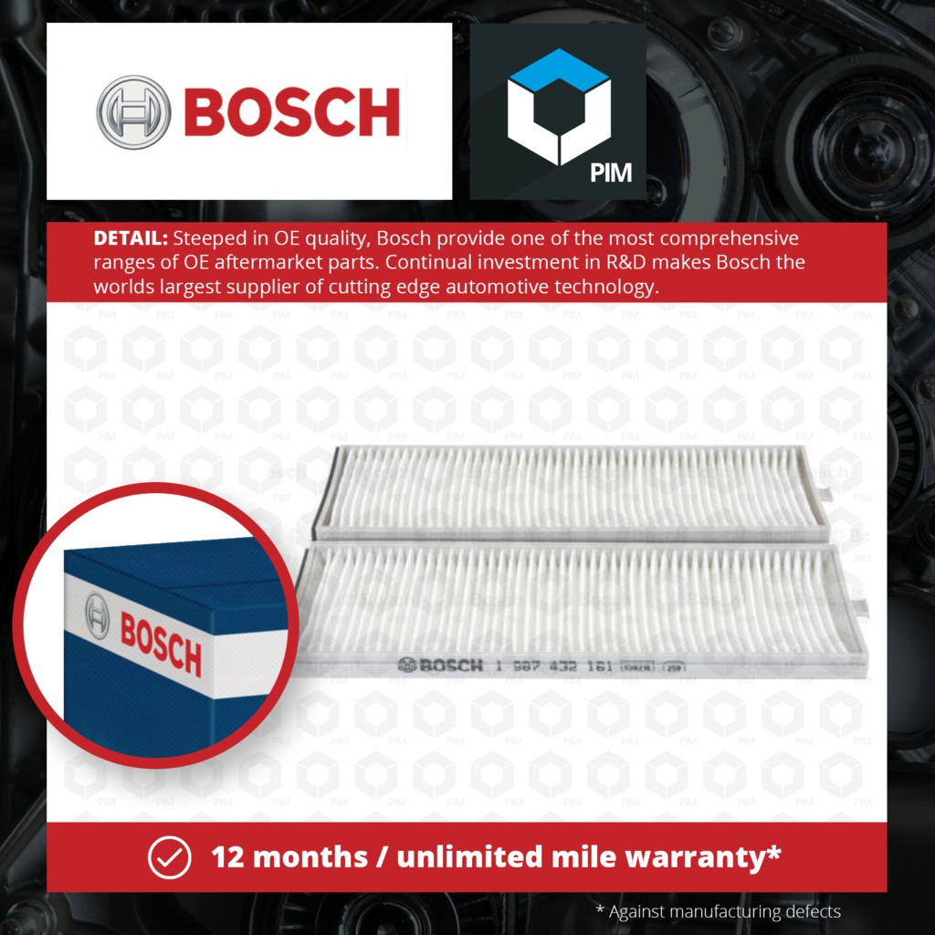 Pollen / Cabin Filter Fits HYUNDAI Getz TB 1.5d 03 to 08 Bosch ...