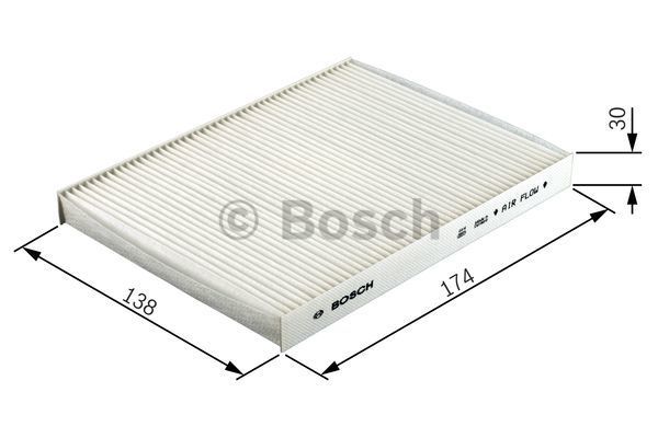 ALFA ROMEO 156 932b1100 2.5 Pollen / Cabin Filter 02 to 05 Bosch ...