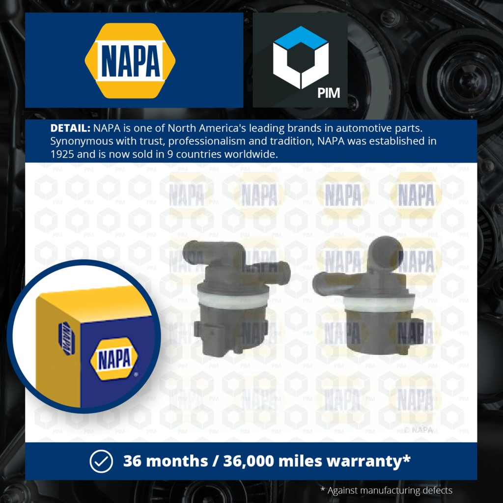 Pompa acqua elettrica adatta a VW AMAROK 2.0D 10-22 NAPA 03L965561A VOLKSWAGEN Nuova Consegna tracciata gratuita. Spedizione del giorno lavorativo successivo nel Regno Unito.