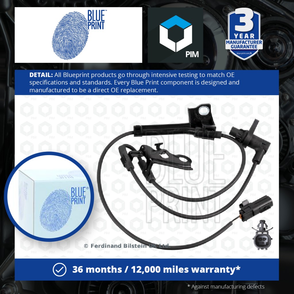 Sensore ABS anteriore sinistro ADBP710077 velocità ruota stampa blu 8954302130 8954312100 Consegna tracciata gratuita. Spedizione del giorno lavorativo successivo nel Regno Unito.