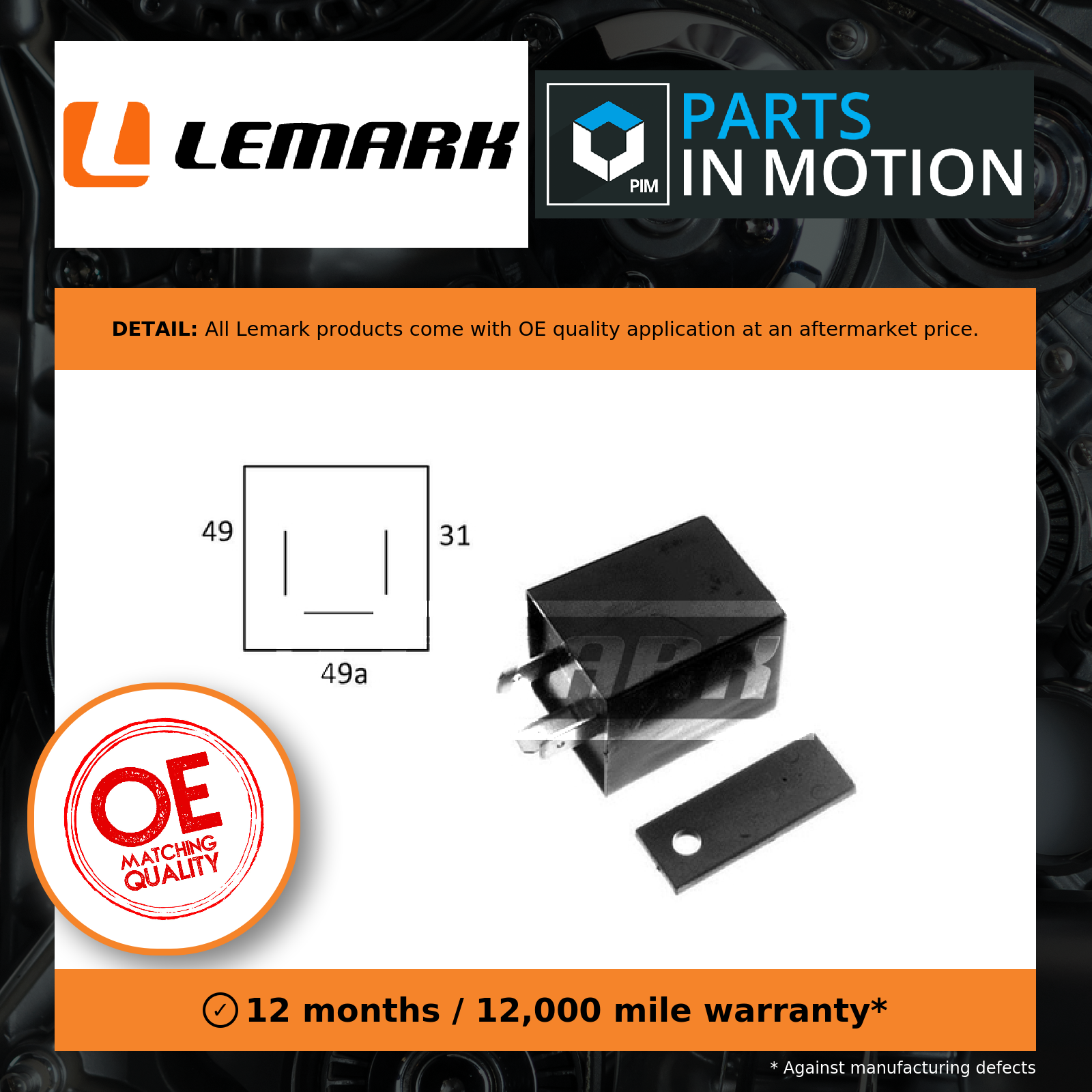 FLASHER UNIT FITS YUGO Indicator Relay Lemark Genuine Top Quality Guaranteed New £9.39 - PicClick UK