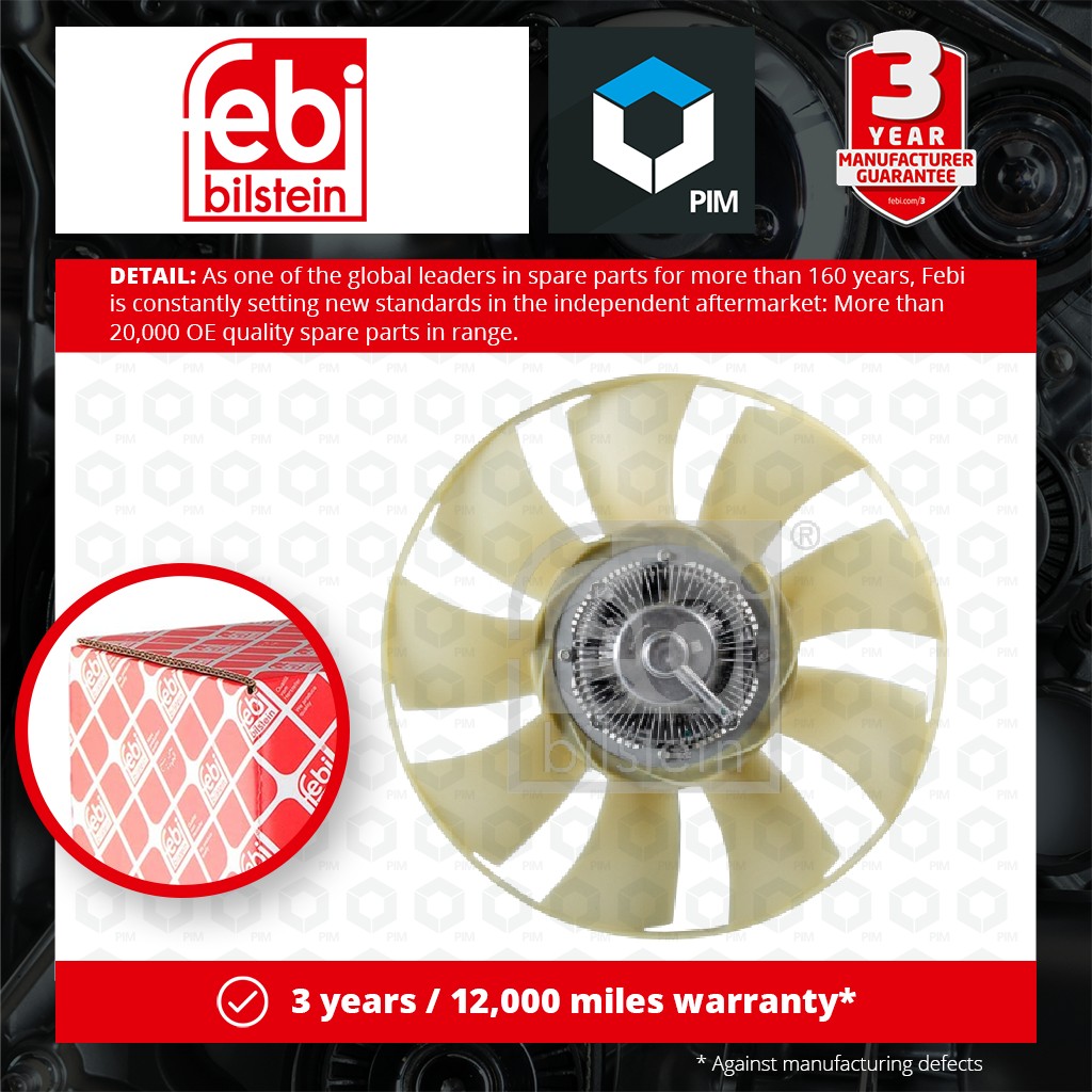 Ventola radiatore adatta a MERCEDES SPRINTER 906 3.0D 2009 su raffreddamento A0002009923 Febi 10% di sconto con codice SCORE10. Min spesa £15. Max £75 di sconto.