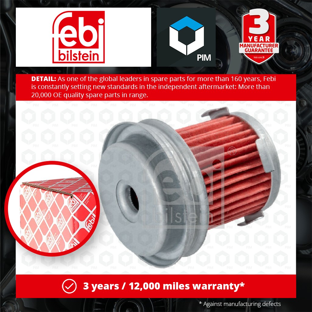 Filtro olio cambio automatico si adatta a trasmissione HONDA CITY GE4 1.3 03-08 Febi 15% di sconto con codice KING15. Min spesa £15. Max £75 di sconto