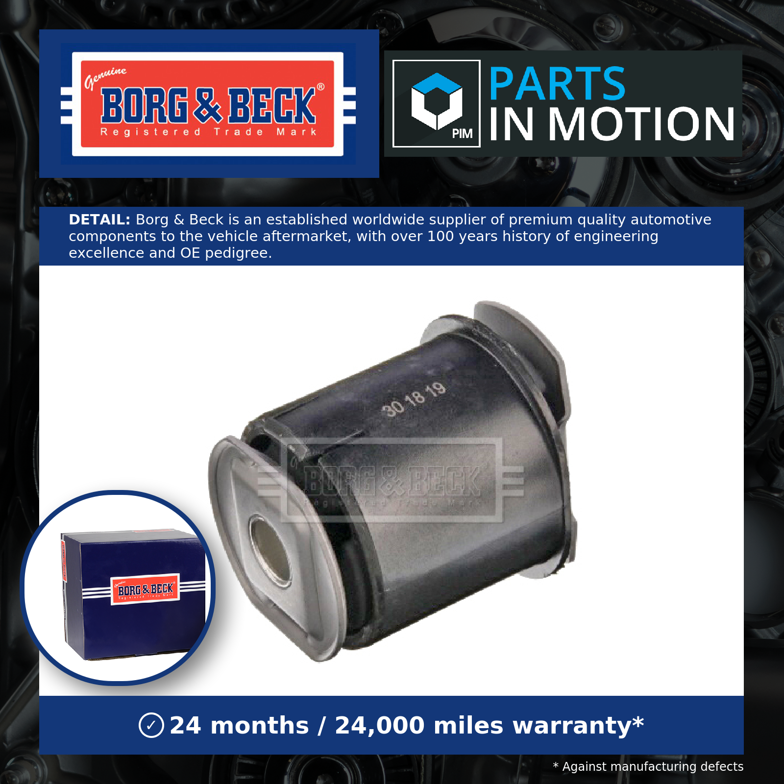 Axle Beam Mount fits SKODA OCTAVIA Mk2 04 to 13 Suspension B&B ...