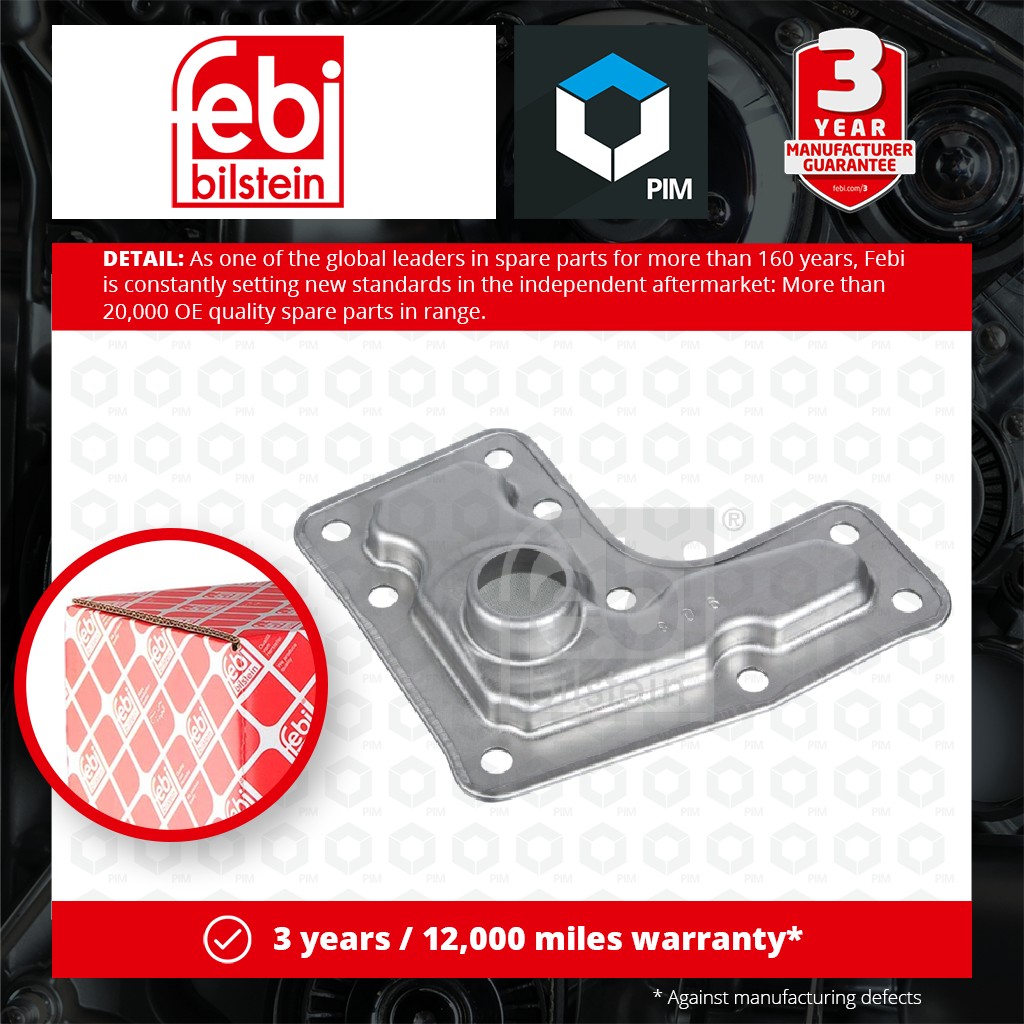 Filtro olio cambio automatico adatto a VW LUPO Mk1 1.4 98-05 trasmissione Febi nuovo 10% di sconto con codice SCORE10. Min spesa £15. Max £75 di sconto.