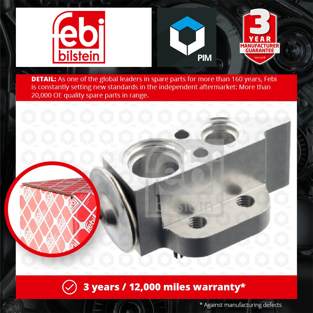 Valvola di espansione Air Con adatta a SKODA RAPID, NH, NH1, NH3 12-15 condizionamento CA Consegna tracciata gratuita. Spedizione del giorno lavorativo successivo nel Regno Unito.