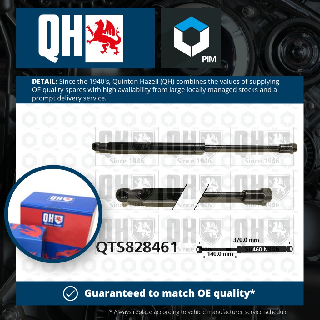 Strut a gas stivale adatto a CITROEN C5 Mk3 2.0D 2008 su ascensore posteriore a molla QH nuovo Consegna tracciata gratuita. Spedizione del giorno lavorativo successivo nel Regno Unito.