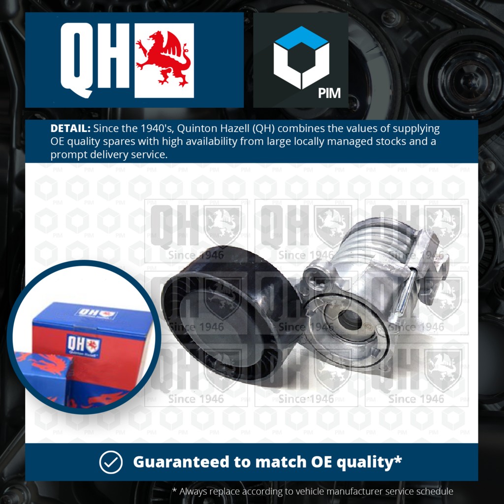 Tensione cintura aux adatto a SKODA FABIA 1.2 01-14 unità a costine a V QH 03D903305B Consegna tracciata gratuita. Spedizione del giorno lavorativo successivo nel Regno Unito.