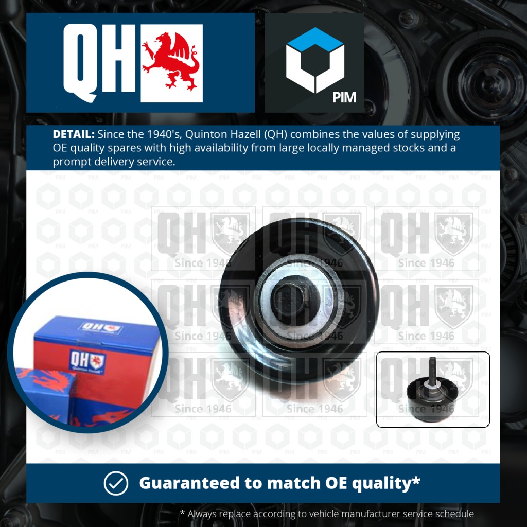 Puleggia cintura inattiva adatta a FORD MONDEO MK4 TDCi 1.8D da 7 a 14 deflessione guida Consegna tracciata gratuita. Spedizione del giorno lavorativo successivo nel Regno Unito.