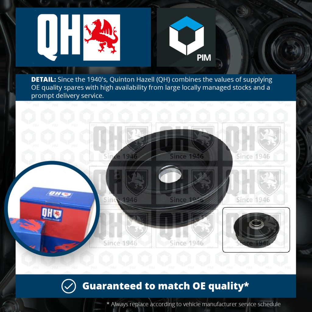 Puleggia albero motore adatta a Nissan Primastar X83 2.5D 2010 su cintura QH 1230300QAL nuova 15% di sconto con codice SUNNY15. Min spesa £15. Max £75 di sconto