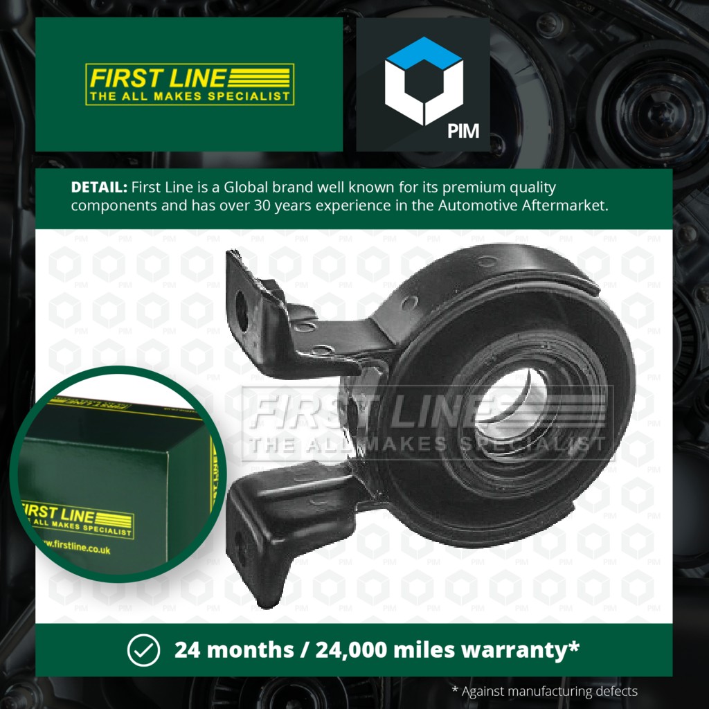 Cuscinetto centrale Propshaft adatto a ISUZU RODEO Mk1 2.5D da 02 a 12 4JA1-TC Firstline Consegna tracciata gratuita. Spedizione del giorno lavorativo successivo nel Regno Unito.