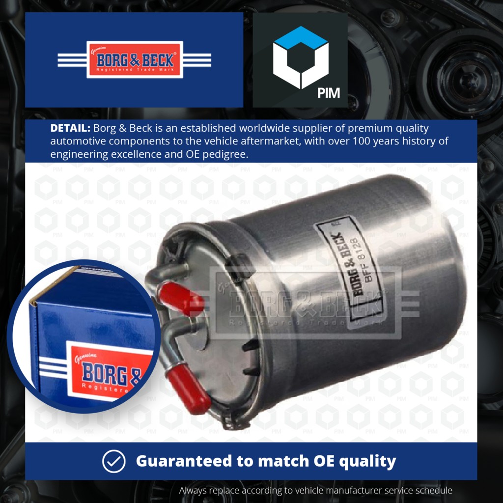 Fuel Filter Fits SKODA FABIA 545 1.2d 10 to 14 CFWA B&b 6c0127400 ...