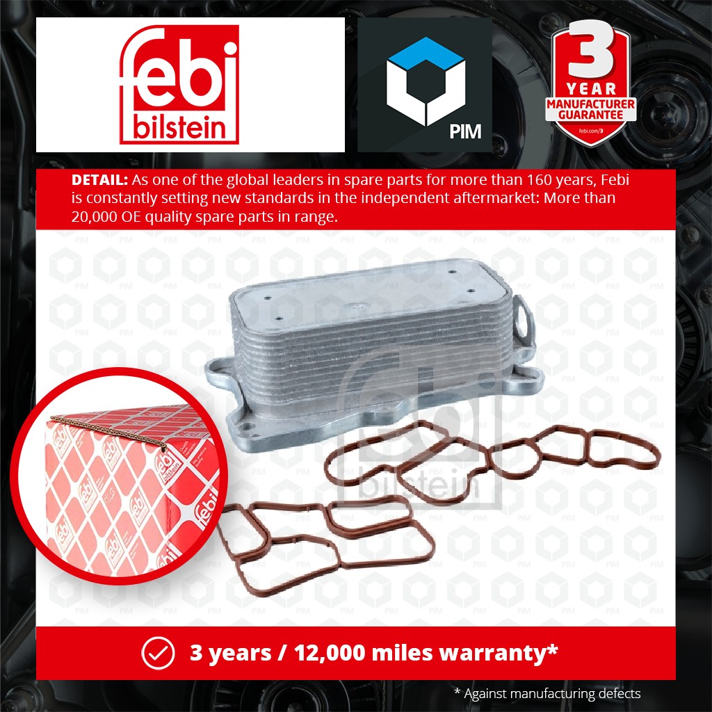 Raffreddatore olio adatto per MERCEDES CLS350 C219 3.5 04-10 A2721880001 2721880001 FEBI 10% di sconto con codice SUMMERTIME10. Min spesa £15 max £75 sconto