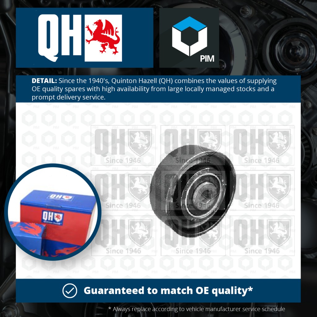 Puleggia cintura inattiva adatta a PEUGEOT 405 15B, 15E 1.8D 88-92 deflessione guida Consegna tracciata gratuita. Spedizione del giorno lavorativo successivo nel Regno Unito.