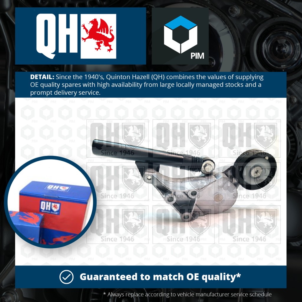 Tensione cintura aux QTA1164 unità Quinton hazell a costine a V 038903315C qualità nuovo 15% di sconto con codice KING15. Min spesa £15. Max £75 di sconto