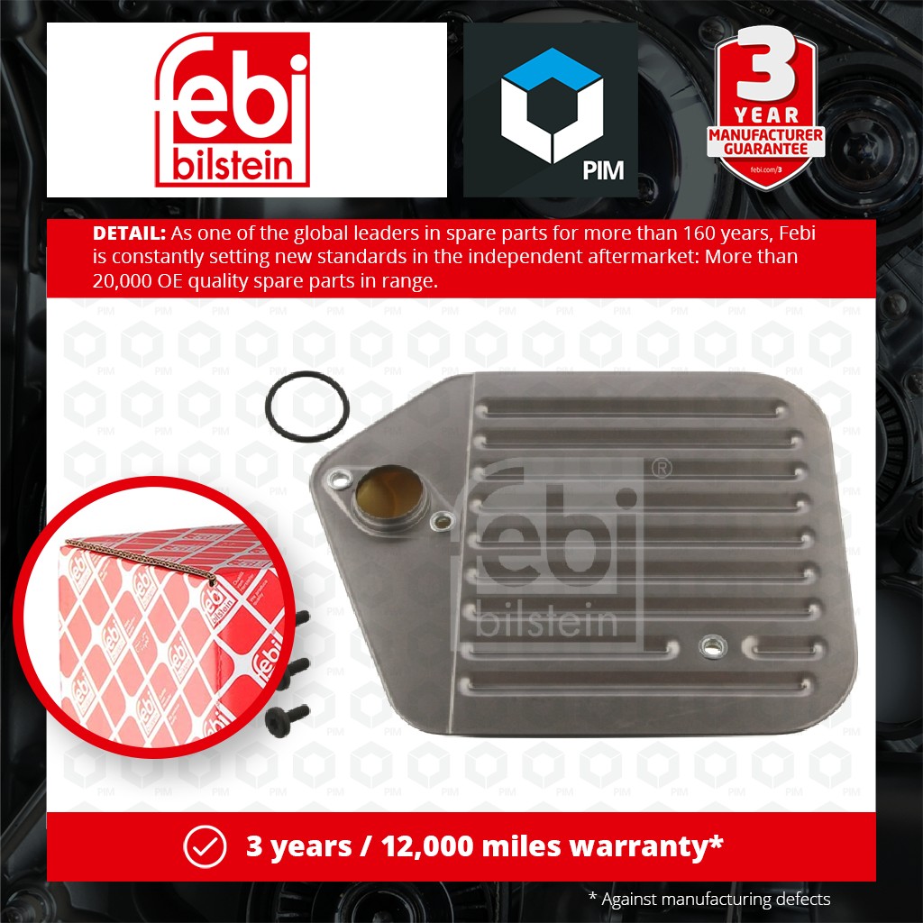 Filtro olio cambio automatico adatto a trasmissione BMW 525 E34 2.5 90-96 Febi nuovo 10% di sconto con codice SCORE10. Min spesa £15. Max £75 di sconto.