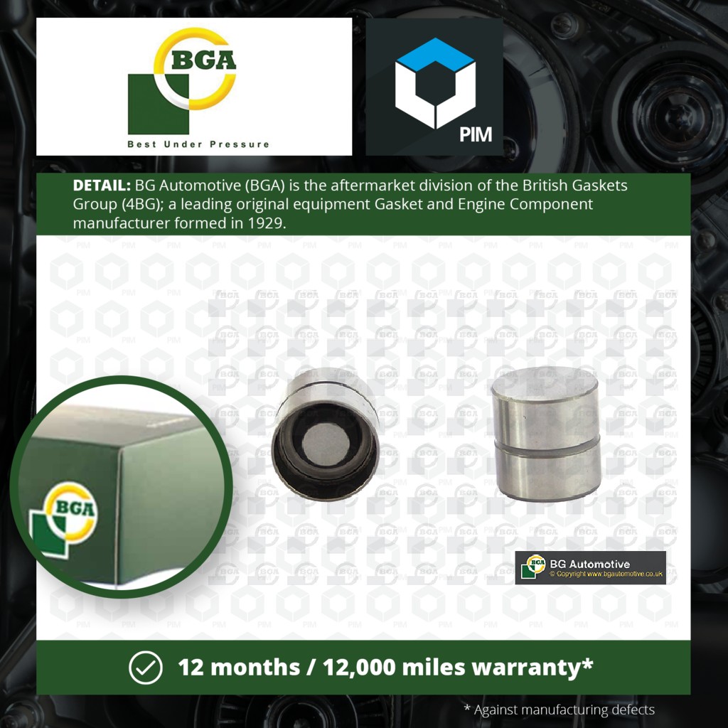 Tappeto idraulico / sollevatore adatto per inseguimento cam VW BGA 058109309B 058109309F qualità 10% di sconto con codice SCORE10. Min spesa £15. Max £75 di sconto.