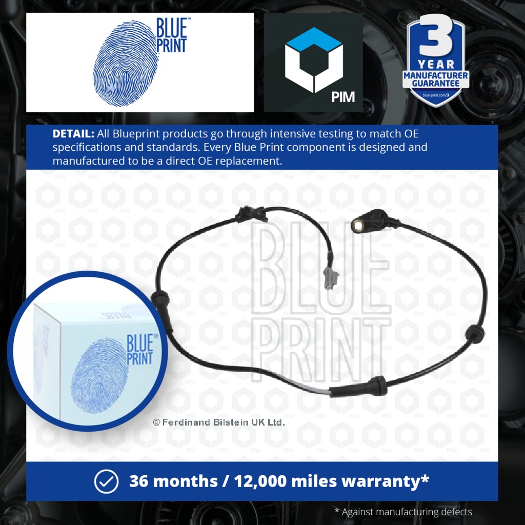 Sensore ABS anteriore destro ADN17118C velocità ruota stampa blu 47910EQ01A 47910EQ010 Consegna tracciata gratuita. Spedizione del giorno lavorativo successivo nel Regno Unito.