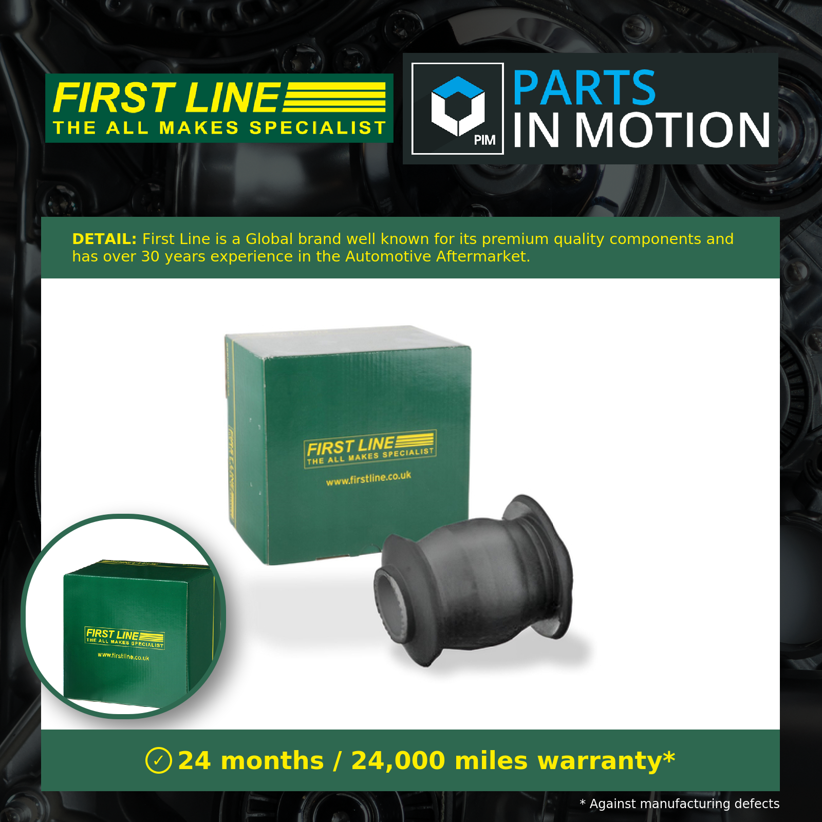 Wishbone / Control / Trailing Arm Bush FSK6294 First Line Mounting ...