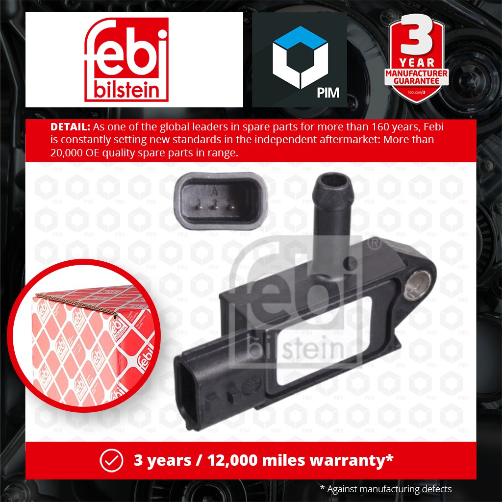 Exhaust Pressure Sensor Fits Nissan QASHQAI J10 1.5d 07 to 13 ...