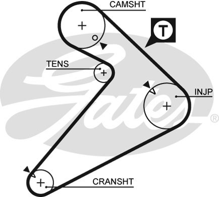Timing Belt Fits MITSUBISHI GALANT Mk2 2.3d 80 to 84 4d55t Gates ...