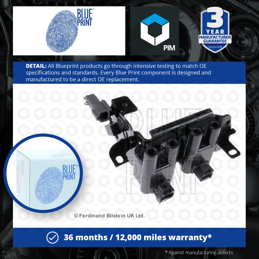 Ignition Coil Fits HYUNDAI Getz TB 1.4 05 to 10 G4ee ADL 2730126600 ...
